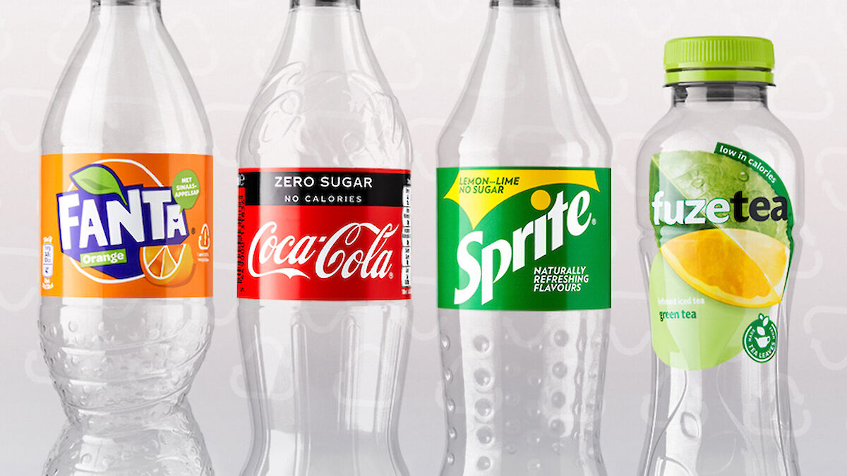 Plastic flessen van 100% gerecycled plastic - FWS